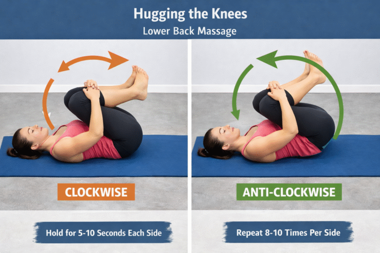 Suffering from Back Pain? Try This Gentle Hugging Knees Rotation